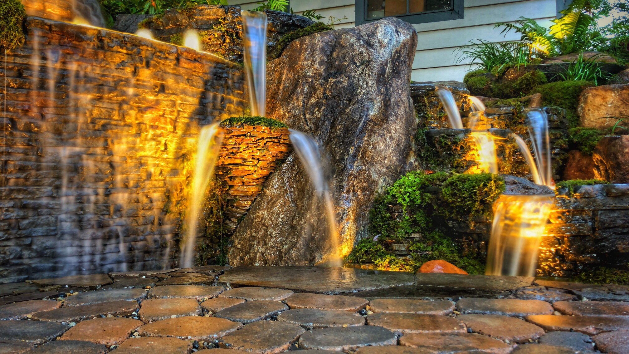 Yard Fountains And Waterfalls Water Feature Ideas & Inspiration For